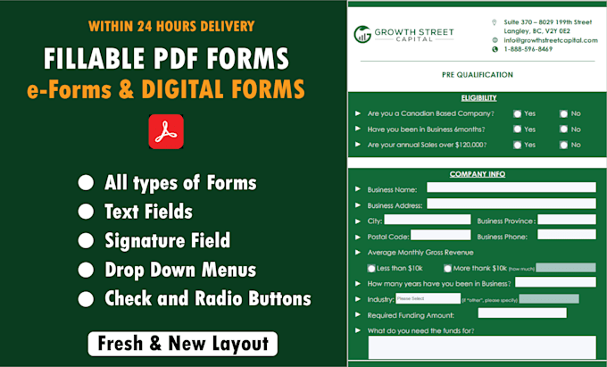 Create professional pdf fillable forms by Sanasaleem587 | Fiverr