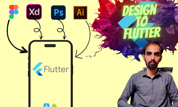 Convert xd, figma, and psd to responsive flutter app design by Musakhan408 | Fiverr