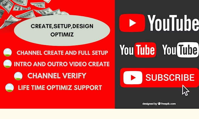 Create, setup, design and optimize youtube channel by Mdjahidkhan630 ...