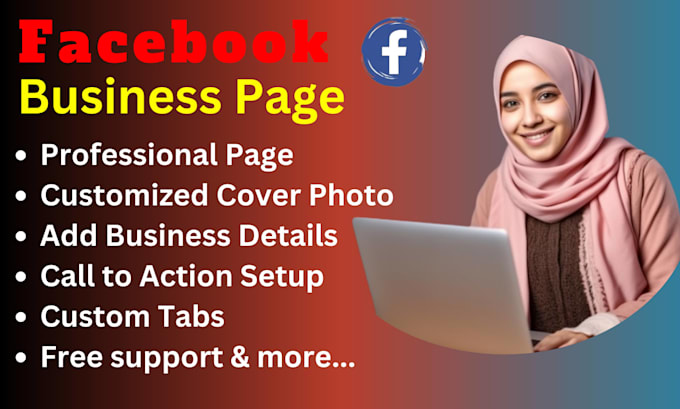 Do your professional facebook business page setup for you by ...