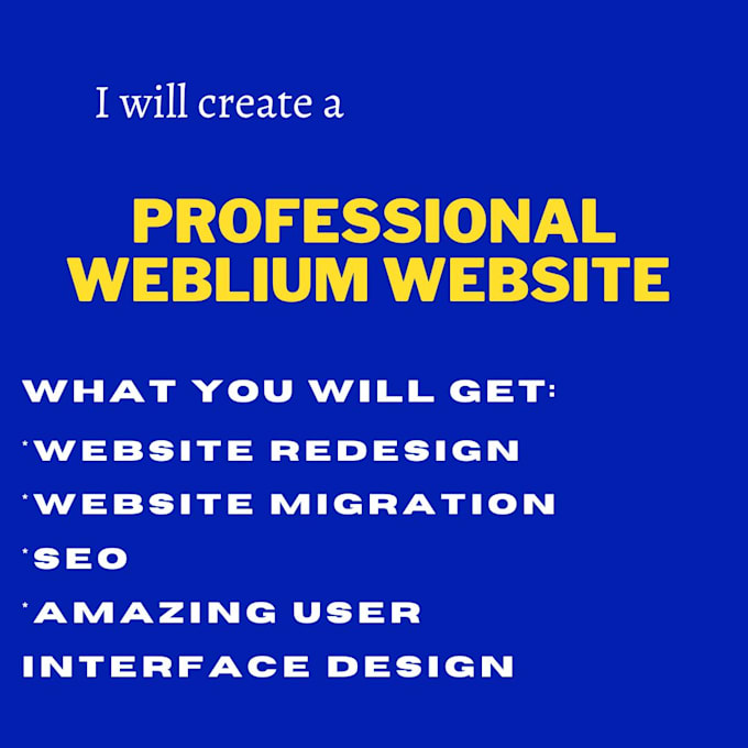 Create a high converting weblium website for you by Ecomcharis | Fiverr