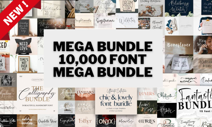 Give you 10 000 fonts mega bundle by Yhamdaoui | Fiverr Give you 10 000 fonts mega bundle by Yhamdaoui | Fiverr