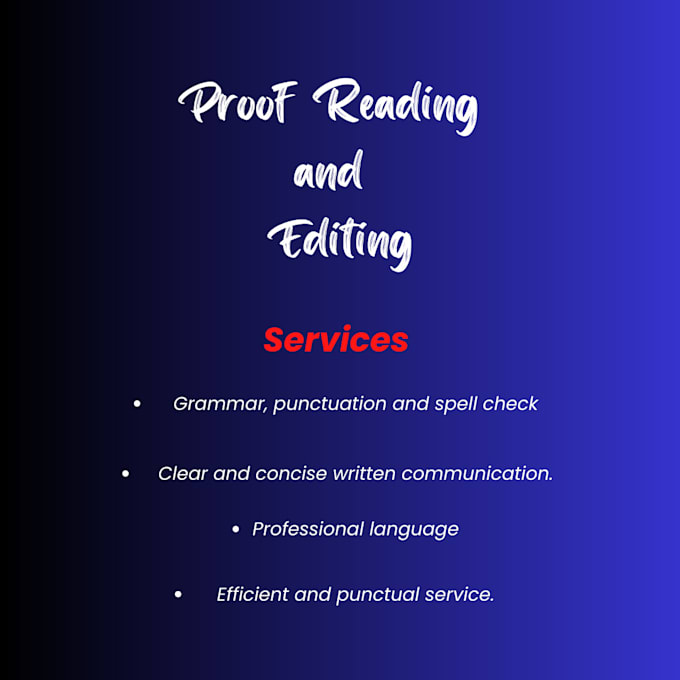 Proof read and professionally edit any english document by ...