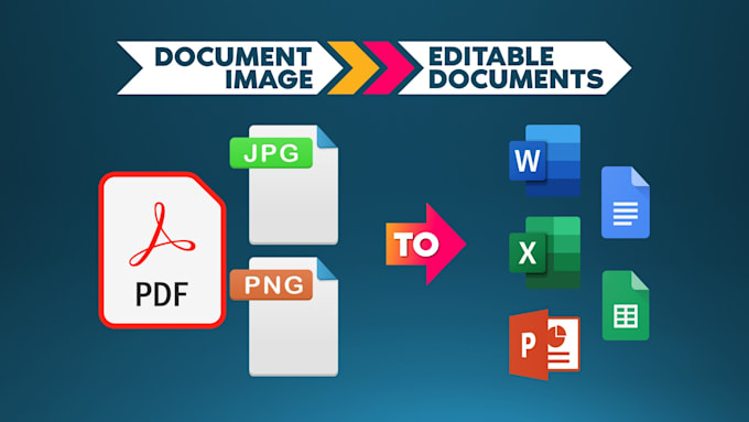 Convert scanned pdf jpg png doc to editable microsoft word, excel, or ...