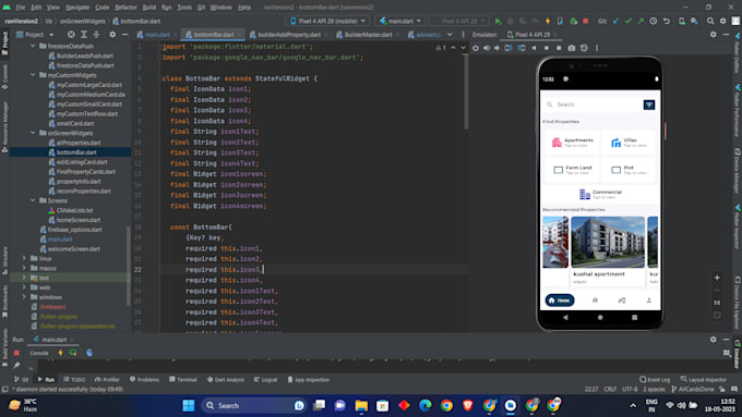Develop flutter mobile app for android, ios and web ui by ...