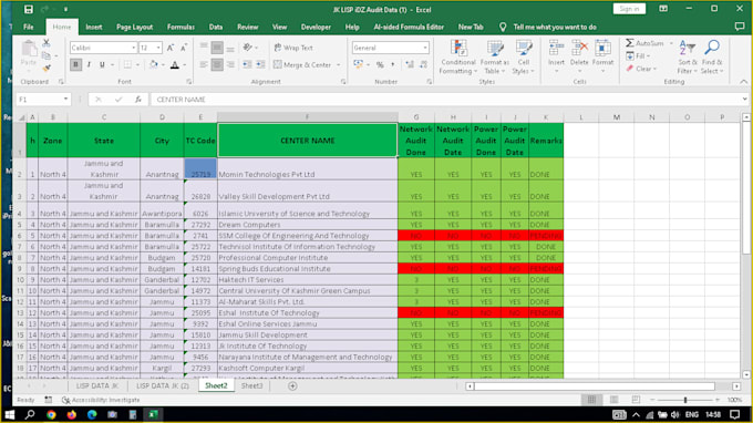 Do Data Entryformatting Of Excel Sheetsdata Sorting In Excelcopy