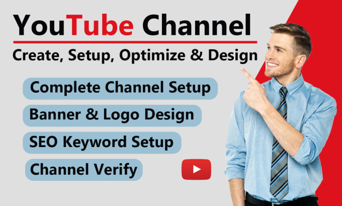 Create, setup and optimize youtube channel by Md_huzza | Fiverr