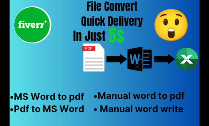 Convert image to word or text to pdf and data entry retyping by Zakariaelassri | Fiverr