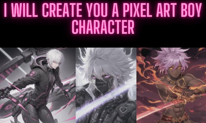 Create you a pixel art boy character by Pixeldixel1 | Fiverr