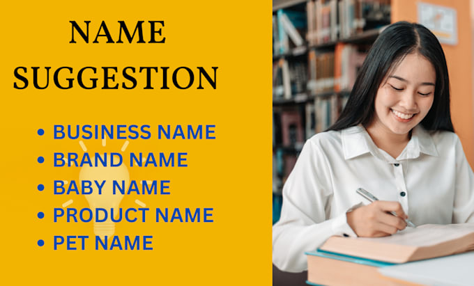 Suggest unique names and slogans for your ideas by Fakeha_batool | Fiverr