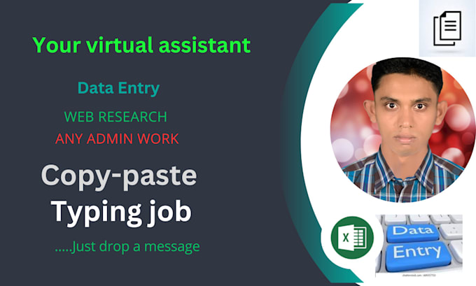 Do virtual assistant data entry, web scraping and copy paste by Shariful209651 | Fiverr