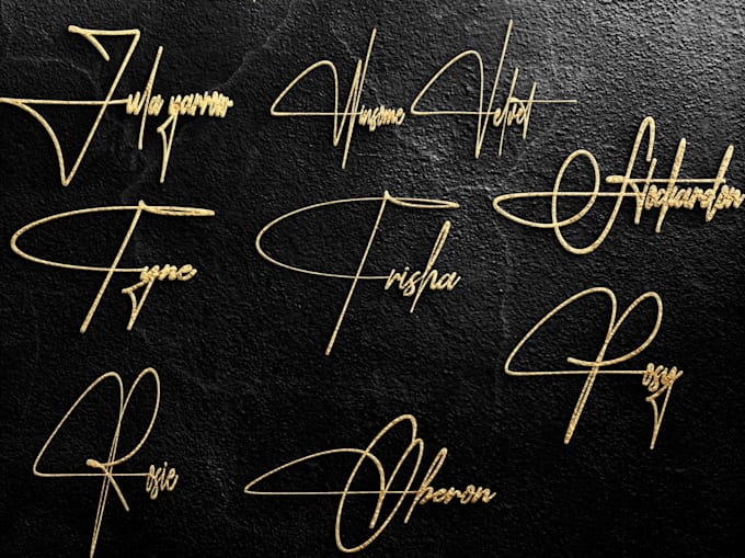 Design handwritten, signature, scripted, cursive logo by Adham40 | Fiverr