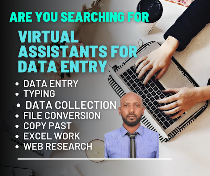 Be your virtual assistant for data entry, typing, excel,copy paste by Dhina8 | Fiverr