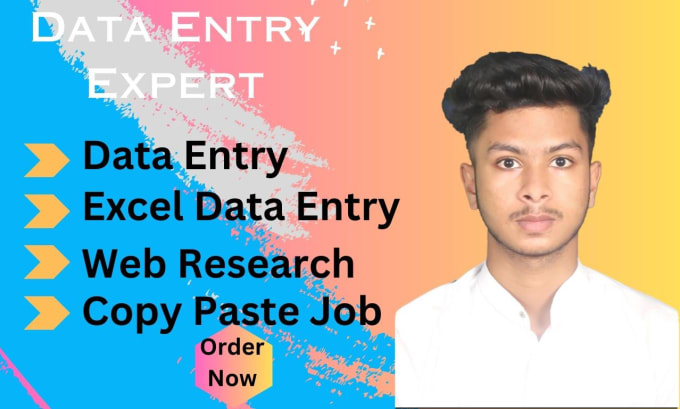Do excel data entry, data entry, pdf to excel data entry, by Sabbirexpert45 | Fiverr
