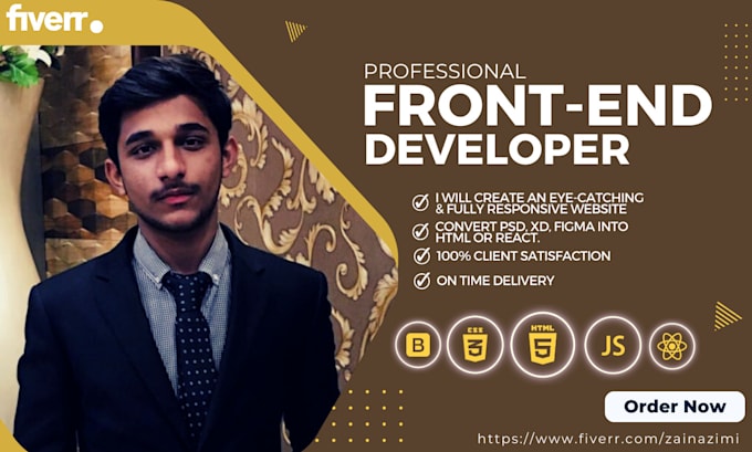 Create Your Web With Htmlcssbootstrapjavascriptreactjs By Zainazimi 0103
