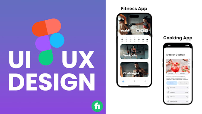 Create unique app designs using figma by Freezinghyper | Fiverr