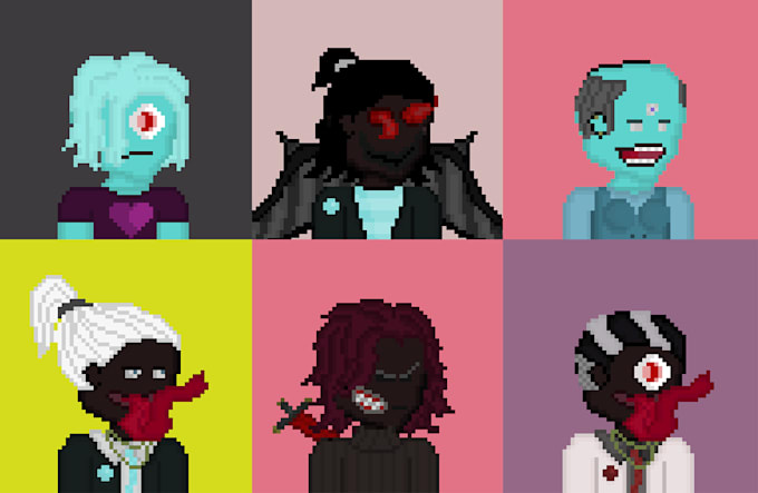 Create 1k, 5k, 10k pixel art nfts by Yigitbera | Fiverr