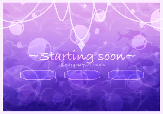 Create custom streamer status screens by Nymphlisss | Fiverr