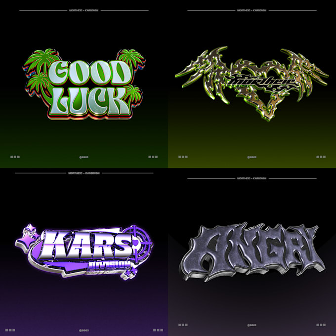 Do a 3d logo design or custom text tyoe for your brand by ...