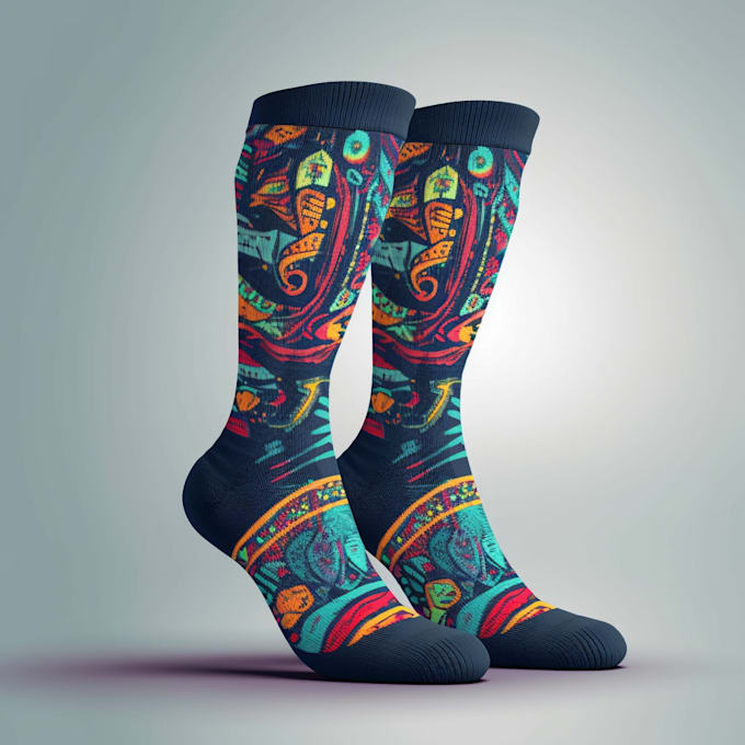 Draw unique socks design for you by Nkirelaney | Fiverr
