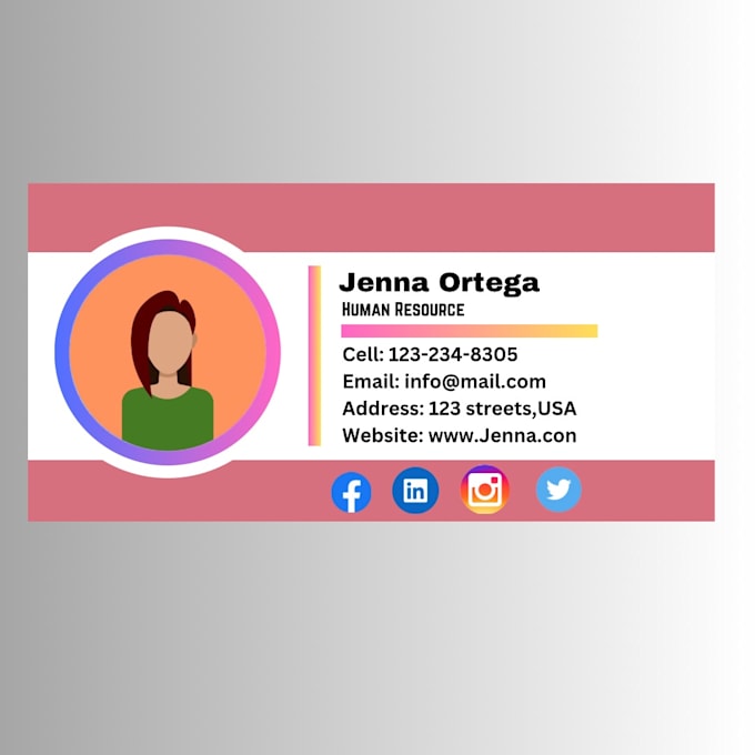 Draw custom html,email signature for yor business by Thefatllama | Fiverr