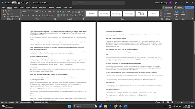 Do ms excel, transcription, data entry and research by Rikkisanciangco ...