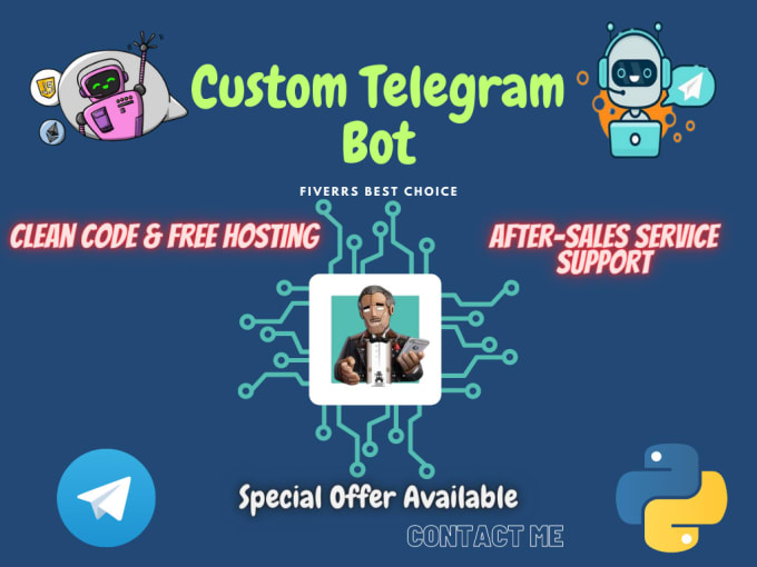 Create custom telegram bots for you by Thinethsanjana | Fiverr Create custom telegram bots for you by Thinethsanjana | Fiverr