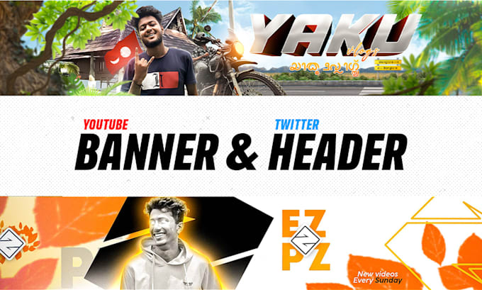 Make attractive banner for youtube, twitter header, twitch by Ez_pzy ...