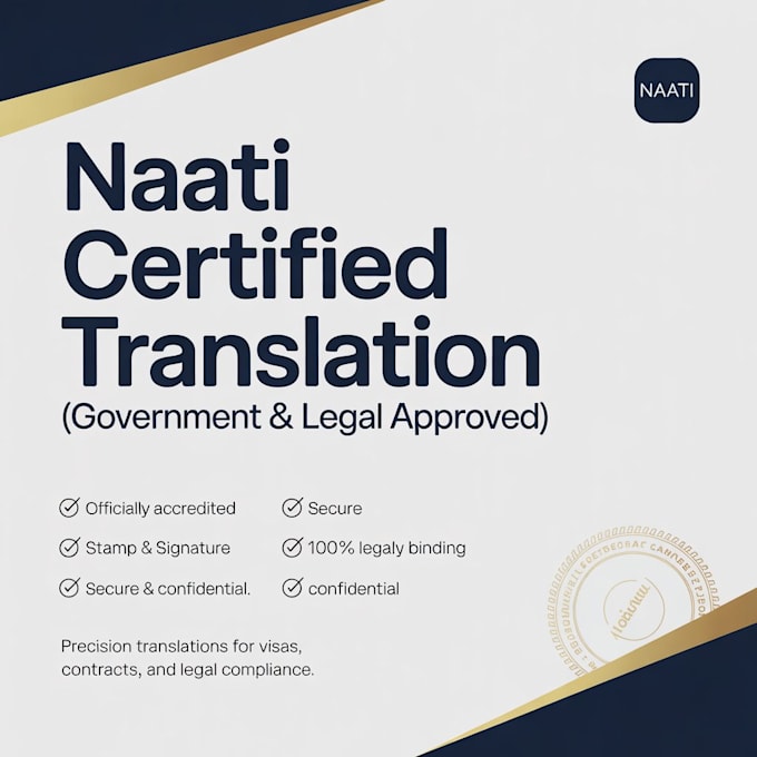 Provide naati certified or sworn translations for official use by ...