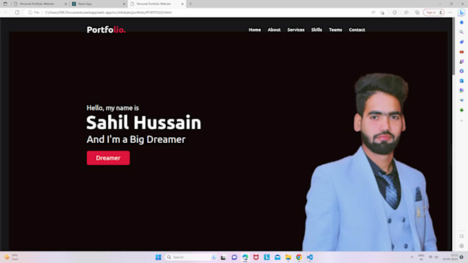 Make front end web designs and designing by Sahilfree123 | Fiverr