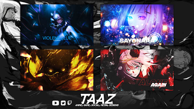 Design an anime wallpaper thumbnail by Taaz184 | Fiverr