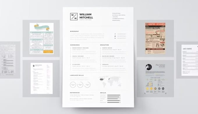 Write professional resume and vesting cards and logo design by Areshach ...