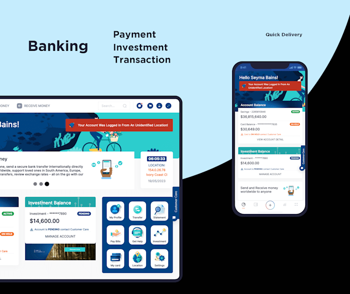 Create a virtual online banking website by Saintdezire | Fiverr