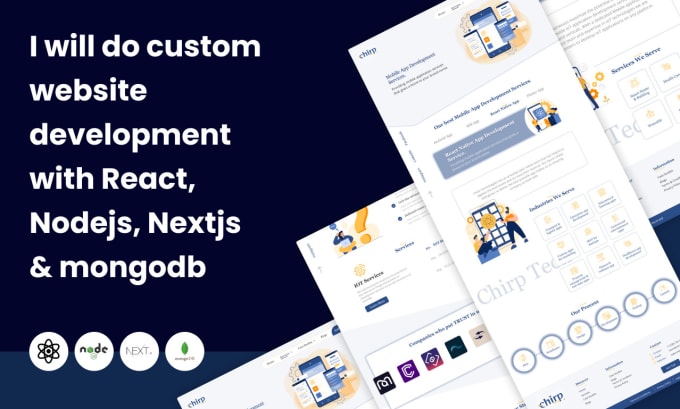 Do custom website development with react nodejs nextjs mongodb by ... Do custom website development with react nodejs nextjs mongodb by ...
