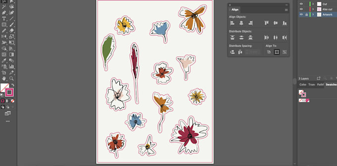 Create contour cut lines for your sticker designs by Amy_buckley | Fiverr
