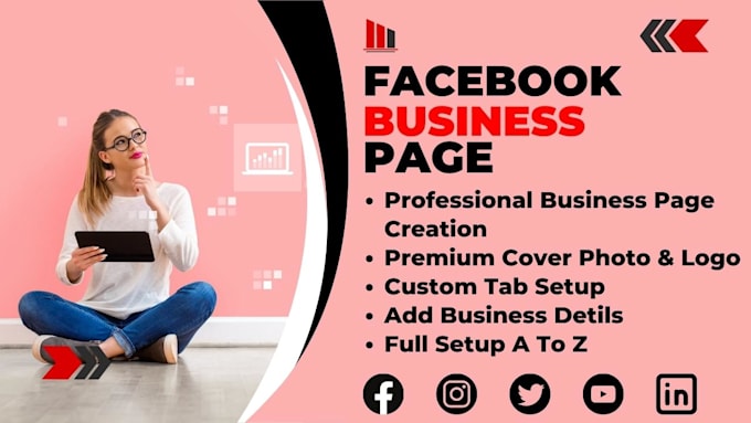 Setup premium facebook business page and others social media accounts ...