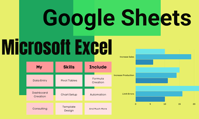 Do excel spreadsheets, google sheets, data entry, and template design ...