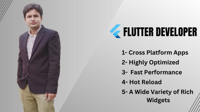 Be a flutter developer for flutter app development by Shakeebkhan262 | Fiverr