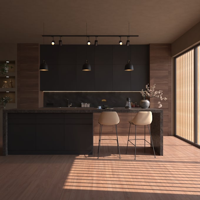Create 3d realistic renderings for interior design by Iliaabe | Fiverr