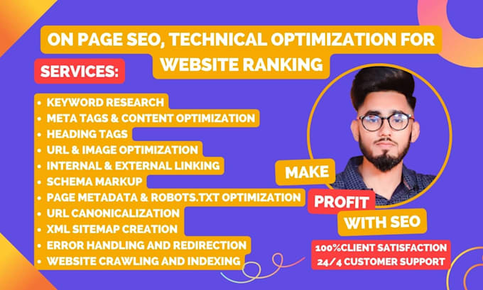 Do on page seo, technical optimization for website ranking by Seoexpert ...