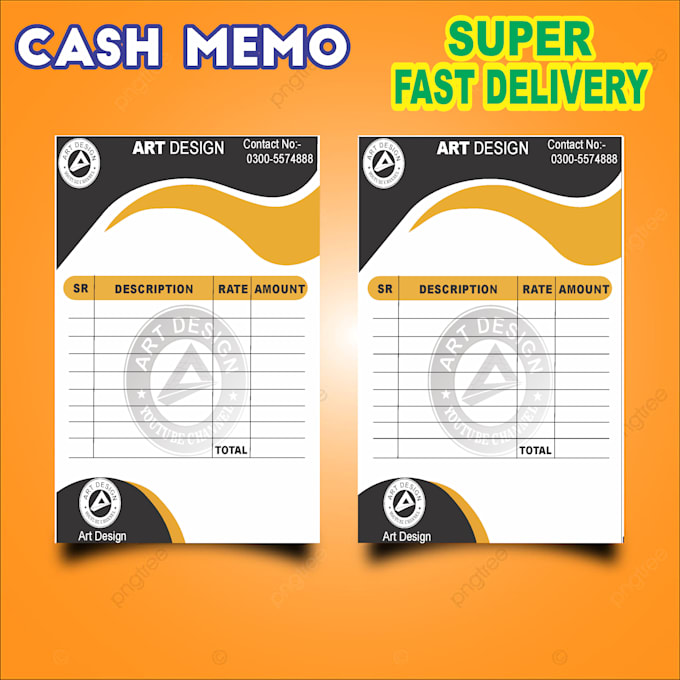 Design custom bill books, receipt books,printable planner or invoice ...