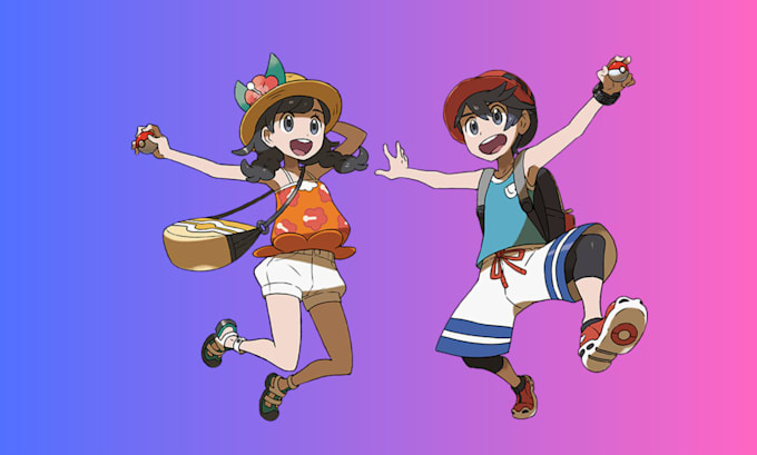 Draw 2d fakemon art, pokemon trainer, 2d sprite, pokemon art, sugimori ...