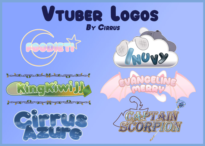 Create an appealing vtuber logo by Cirrusazure | Fiverr