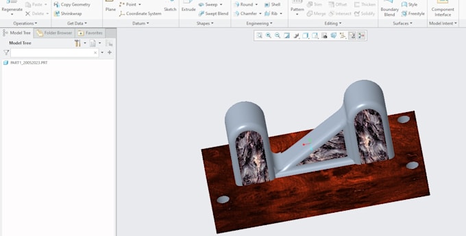 Design 3d cad model as mechanical engineer creo or solid edge by ...