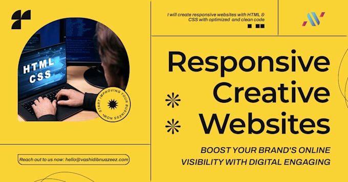Create responsive websites using html and css by Vashid_ | Fiverr Create responsive websites using html and css by Vashid_ | Fiverr