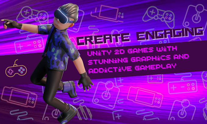 Create engaging unity 2d games with stunning graphics and addictive gameplay by Asadali_dev | Fiverr