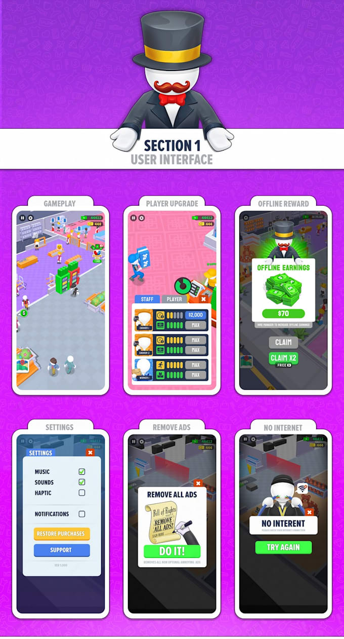 Create game ui art or redesign game ui for reskinning by Moondweller ...