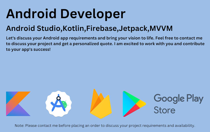 Provide professional android app development services by Pankaj0619 | Fiverr