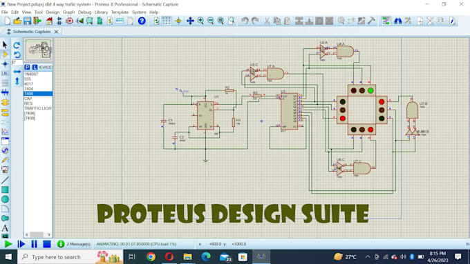 Schematic Diagram In Labcenter Proteus 5v Pin Microcontrolle