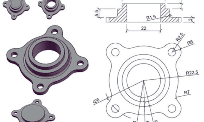 Make 3d cad models using creo parametric by Aqsa629 | Fiverr